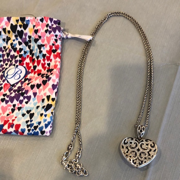 Brighton | Jewelry | Brighton Diamond Heart Necklace | Poshmark